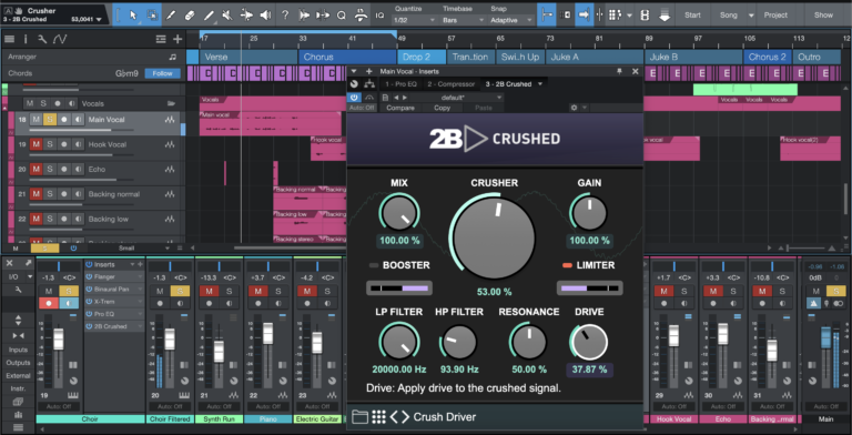 2B Crushed - 2B Played Music - Creative Audio Plug-ins